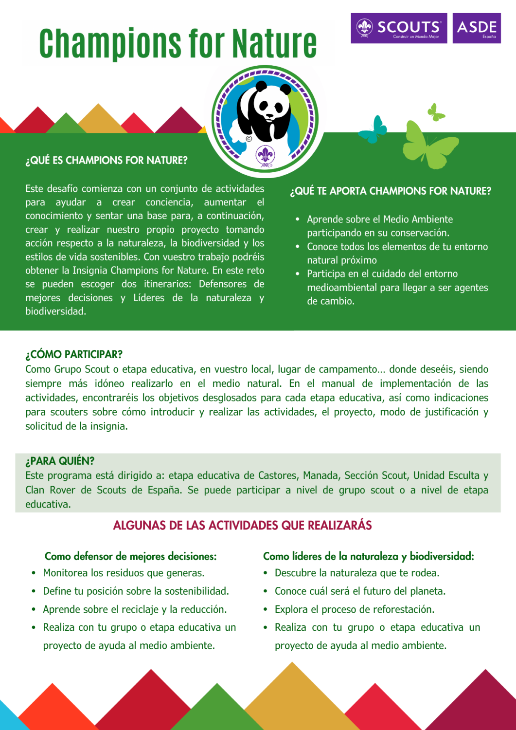_INFOGRAFI?A Champions for Nature · Scouts de España