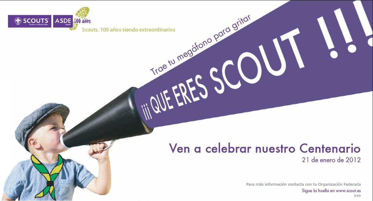 invitacion centenario · Scouts de España